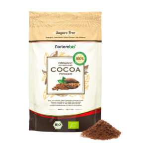 Cacao en polvo puro y desgrasado 100% Natural. Sin gluten - Nortembio